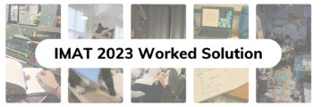 IMAT 2023 Worked Solution
