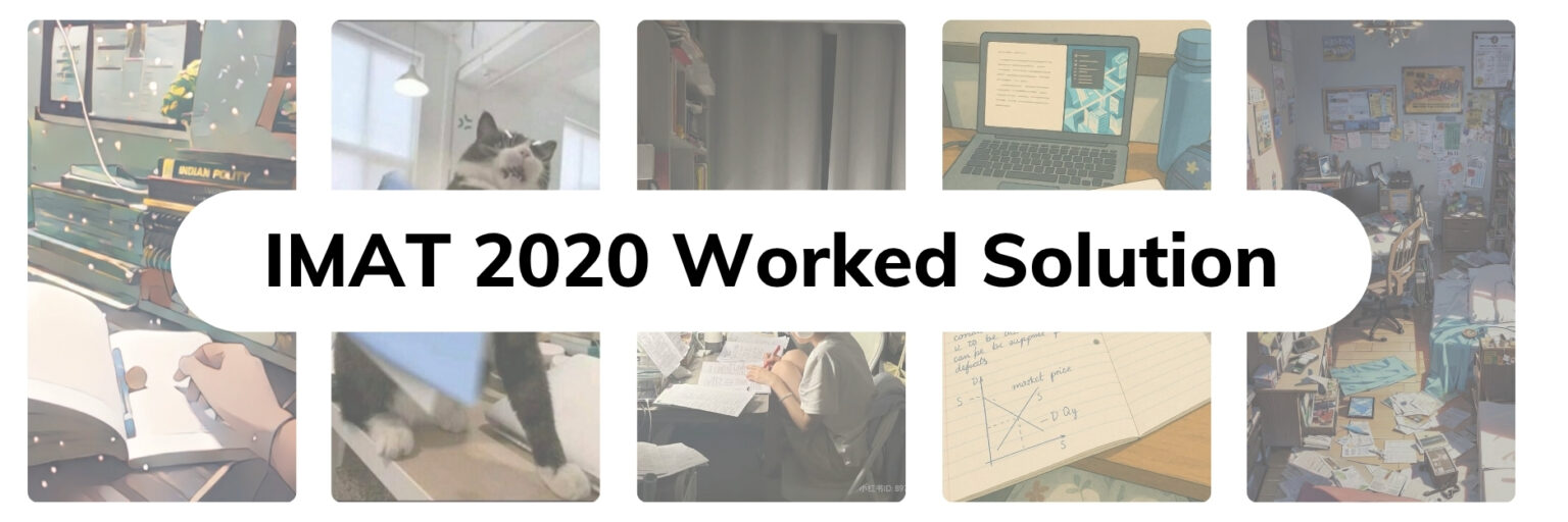 IMAT 2020 Worked Solution